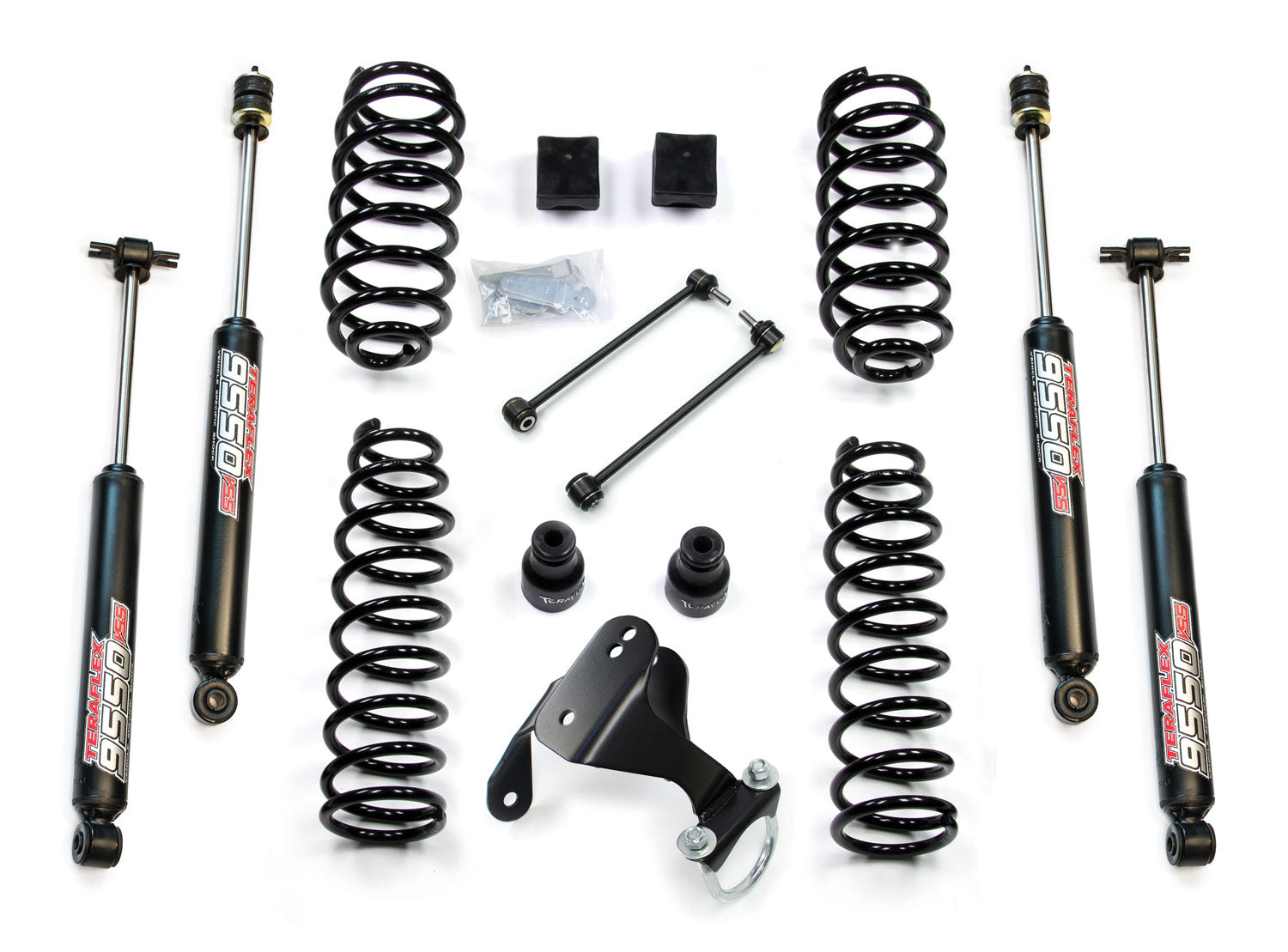TeraFlex 2.5" Coil Spring Base Lift Kit & 9550 VSS Shocks Wrangler JK 2 ...