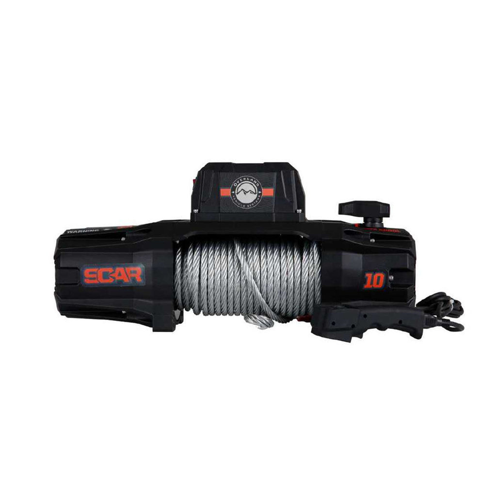 Overland Vehicle Systems SCAR 10 Winch – 10,000 lb (Steel Cable & Wire ...