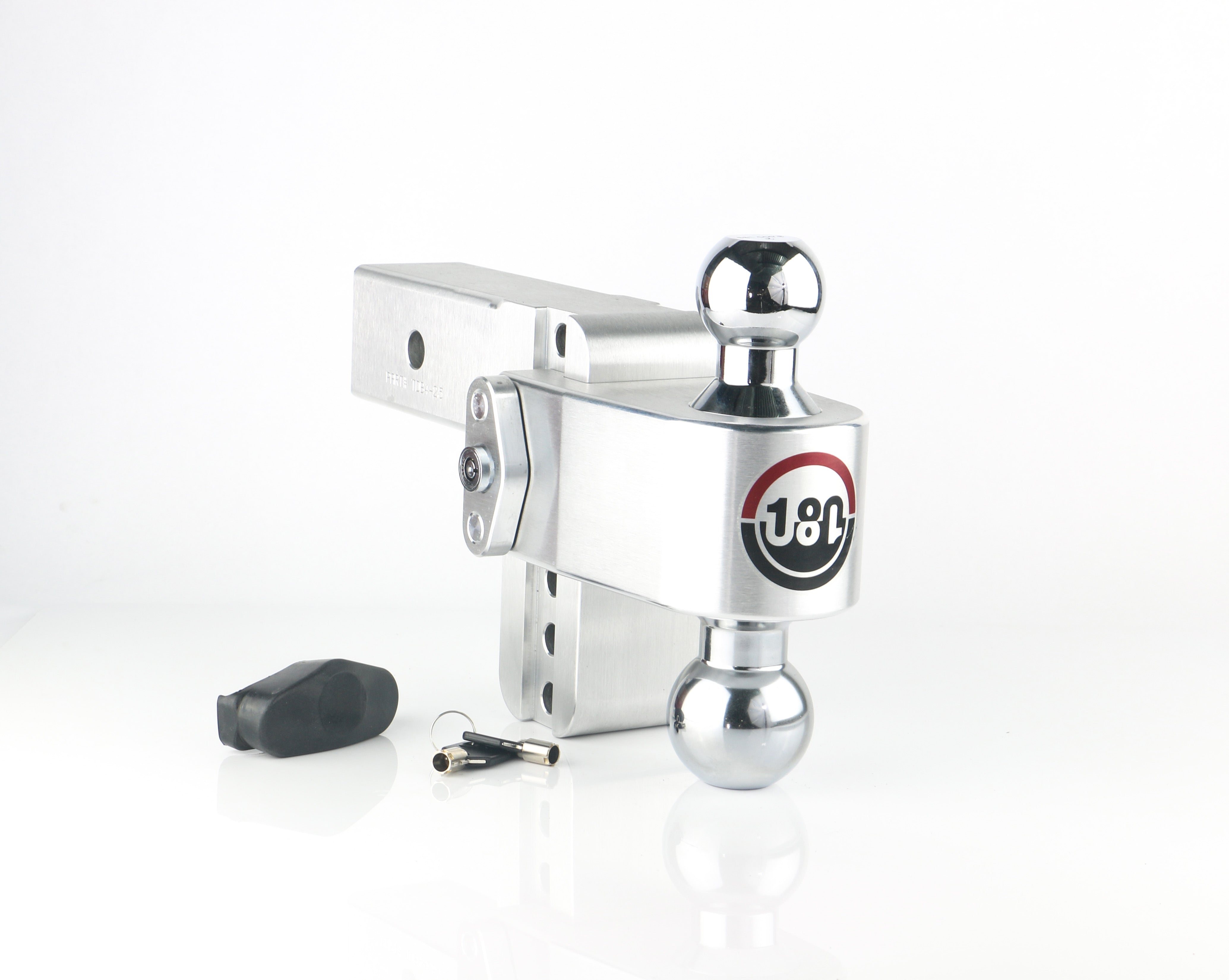 Weigh Safe 180 Hitch – Drop Hitch w/ Chrome Combo Ball (4" Drop, 2.5 ...