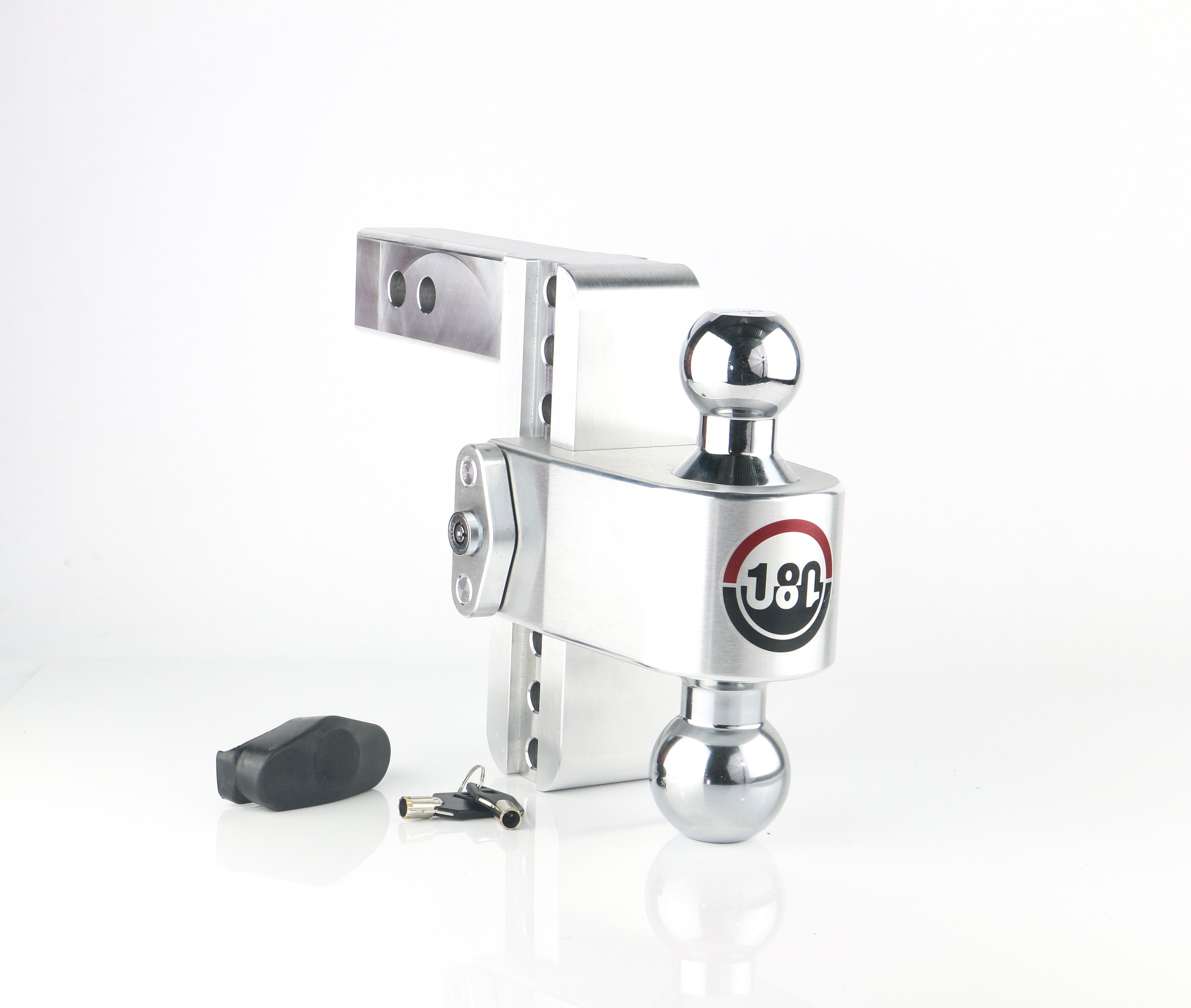 Weigh Safe 180 Hitch - Drop Hitch w/Chrome Combo Ball - 6" Drop for 2 ...