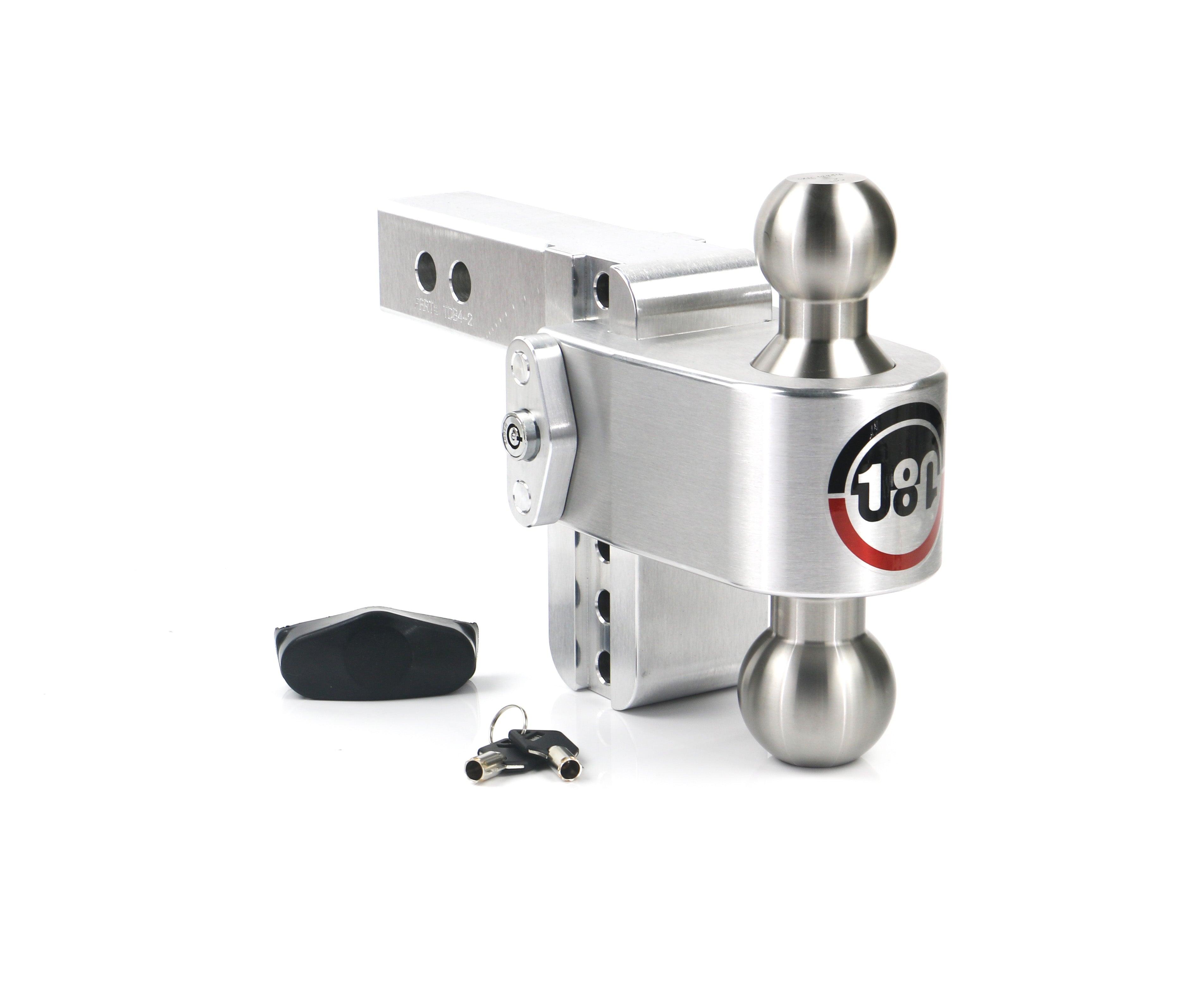 Weigh Safe 180 Hitch - Drop Hitch w/SS Combo Ball - 4" Drop for 2" Sha ...
