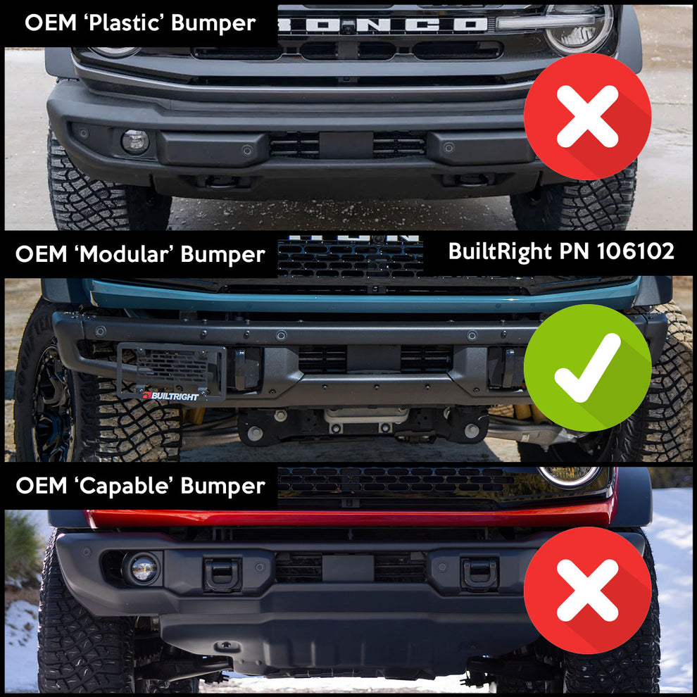 BuiltRight Industries Bronco License Plate Mount | Ford Bronco (2021 ...